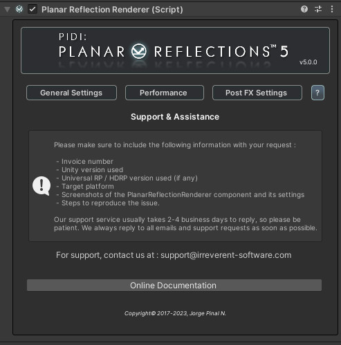 Planar Reflection Renderer – Irreverent Software
