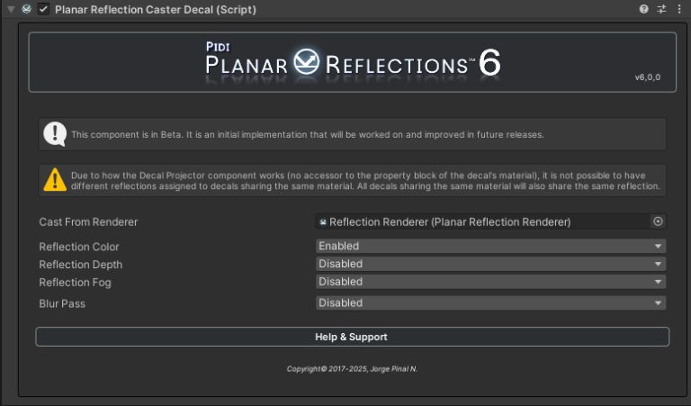 Planar Reflection Caster Decal – Irreverent Software